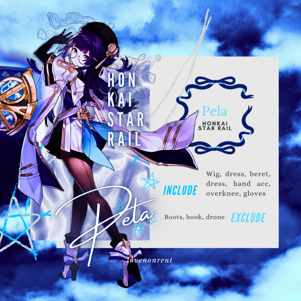 Honkai Star Rail Pela Costume Cosplay Rental Fullset (Oyamakai Star ...