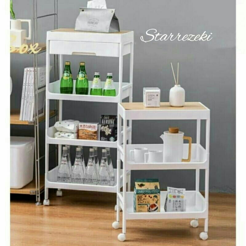 Multi-purpose Plastic Storage Trolley / Kitchen Spice Trolley ...