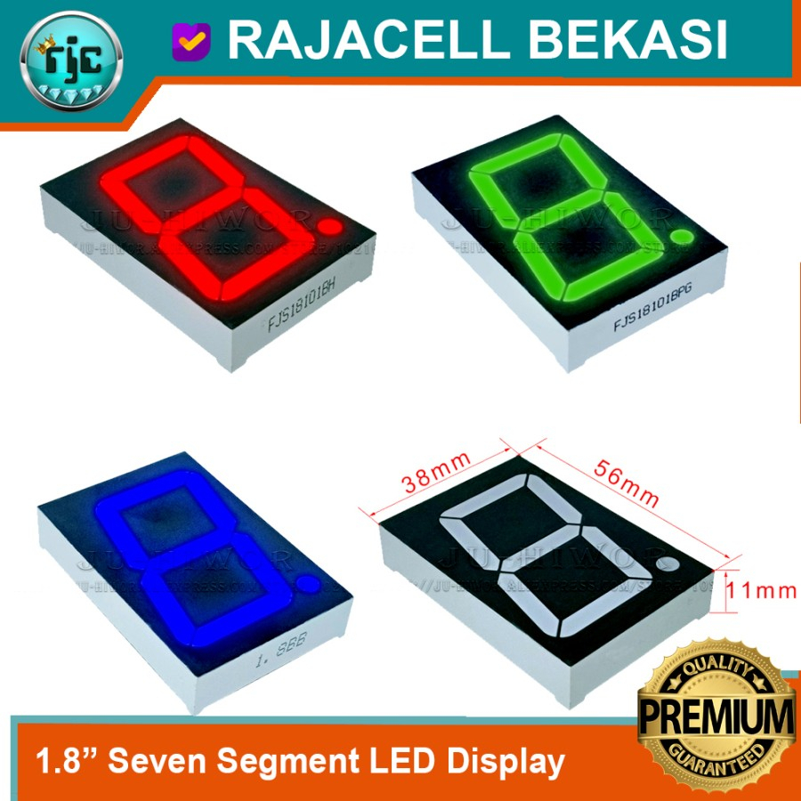 1.8" Seven Segment Display 1digit 7-Segment 1.8 inch LED Digital Tube ...
