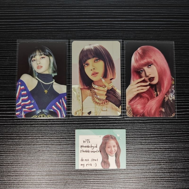 Lisa SET 4+1 THE ALBUM PHOTOBOOK LIMITED EDITION BLACKPINK PHOTOCARD PC ...