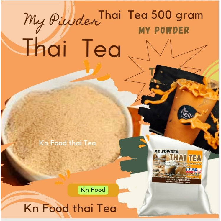 Thai Tea Drink Powder 500gr || Thai Tea Powder - 500 Grams | Shopee ...