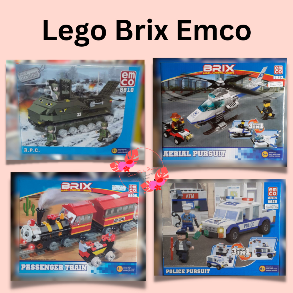 Emco Brix Children's Toys Lego Brick Kinds Of Professions | Shopee Malaysia