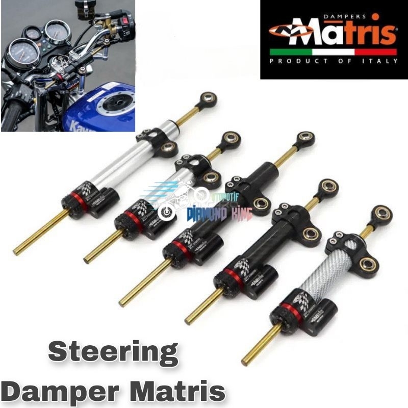 Stabilizer Matris Steering Dumper Carbon Black Carbon White Chrome ...