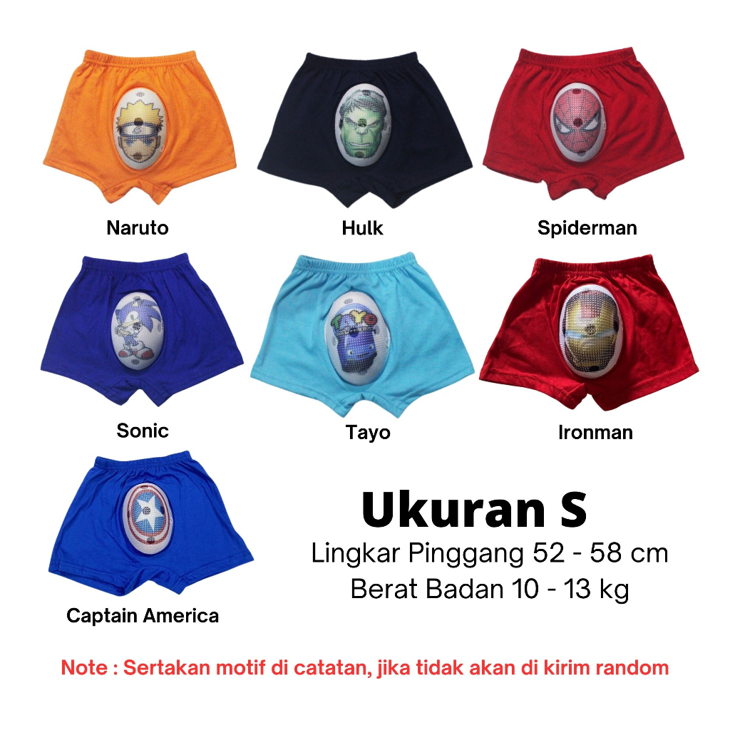 Super Hero Motif Circumcision Boxer Shorts | Shopee Malaysia