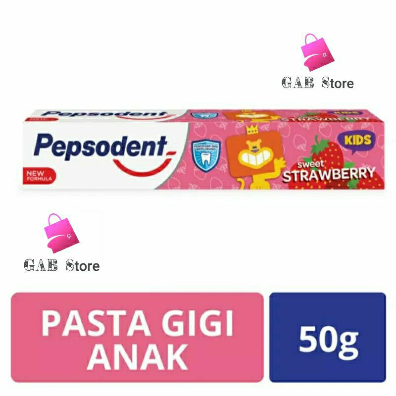 Kids PEPSODENT STRAWBERRY TOOTHPASTE FOR CHILDREN 50G | Shopee Malaysia