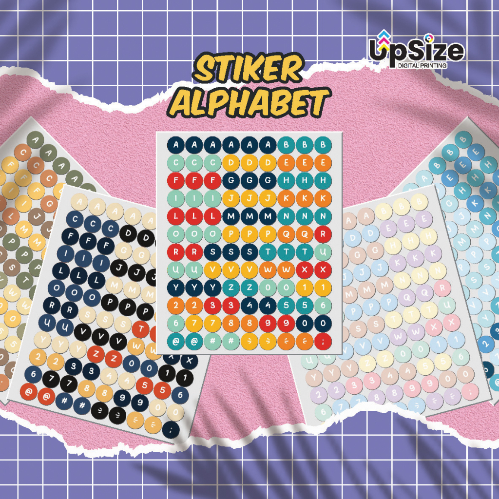 Diy Deco Sticker Planner Alphabet & Number Aesthetic Sticker Sheet Kiss ...