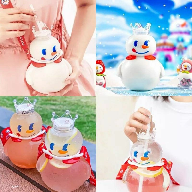 Viral Mixue Snow King Drink Bottle 700ml Free Transparent Viral Tumbler ...