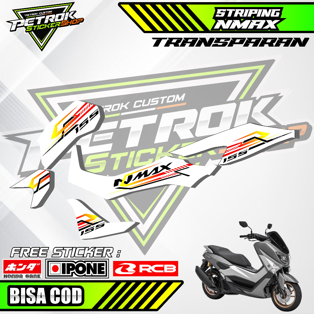Transparent NMAX 2020 UV Variation STRIPING/YAMAHA NMAX 2020 Motorcycle ...