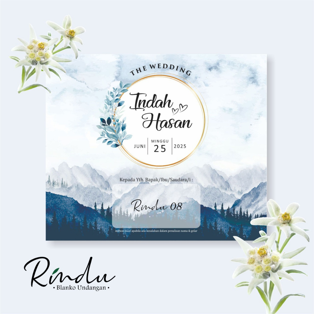 Miss 08 Invitation Blank | Invitation | Invitation Blank | Shopee Malaysia