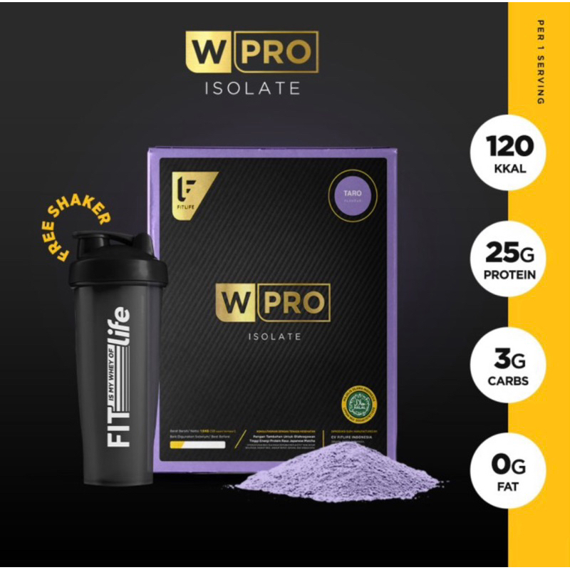Fitlife WPRO ISO Whey Protein Isolate 3,3lbs 1.5 Kg - Taro | Shopee ...