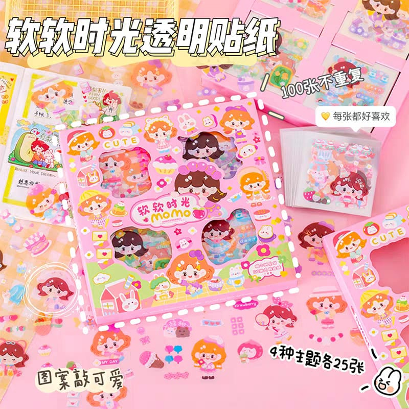 Aesthetic STICKERS/MOMO STICKERS/VIRAL KOREA STICKERS | Shopee Malaysia