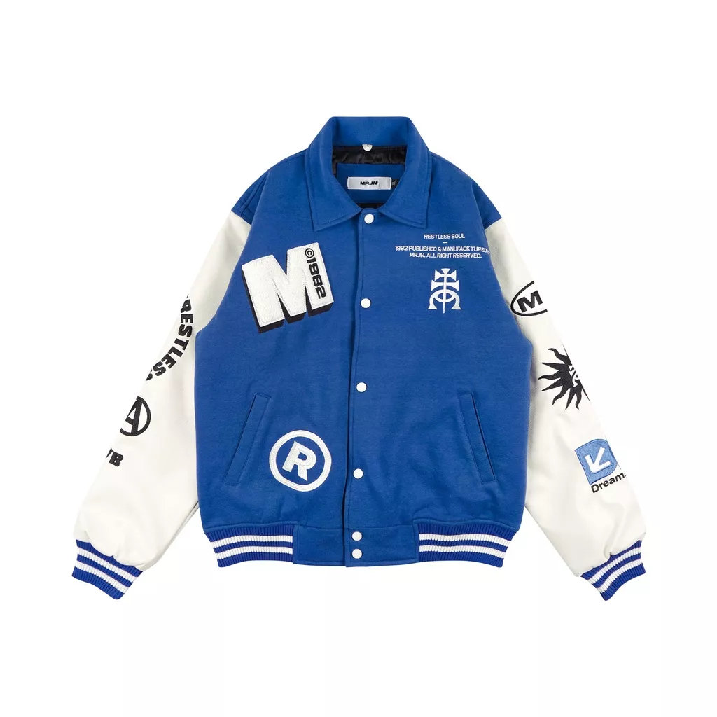 Mrjn Varsity Restless Soul - Blue | Shopee Malaysia