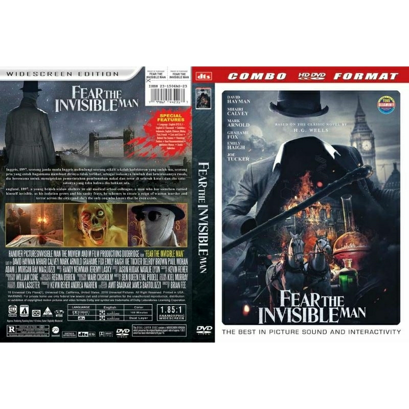 Fear THE INVISIBLE MAN 2023 DVD | Shopee Malaysia