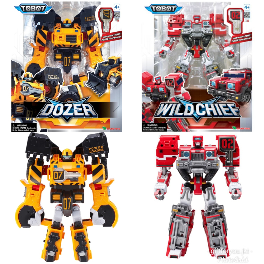 Tobot Toy Robot Galaxy Detectives Dozer Wild Chief GD Toy Kid Anak ...