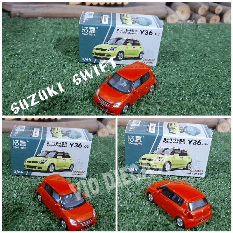 Diecast Miniature Suzuki Swift Yellow Color sealed Scale 1:64 | Shopee ...