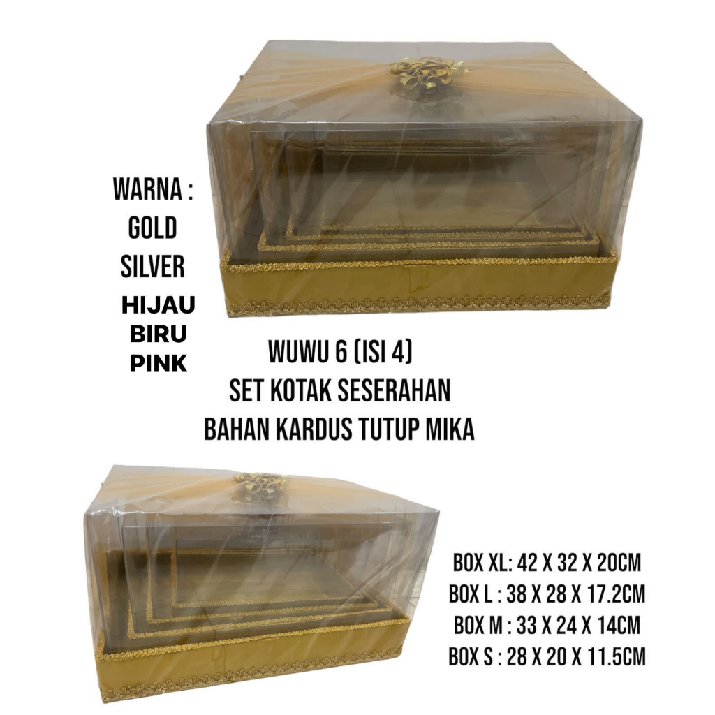 Mika wedding gift box contains 4 pcs | Shopee Malaysia