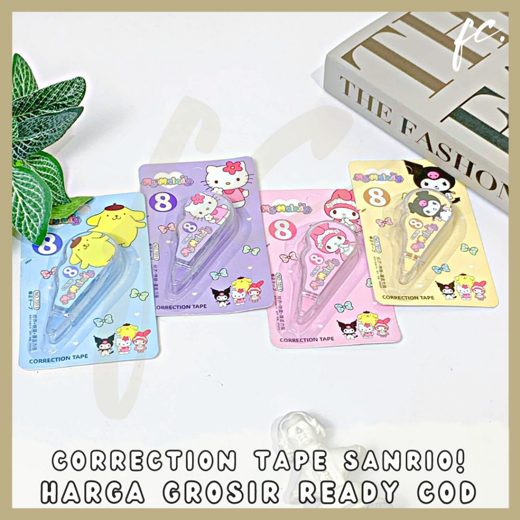 Correction Tape / Tip Ex / Type X / Eraser Pen Cartoon Character Sanrio ...