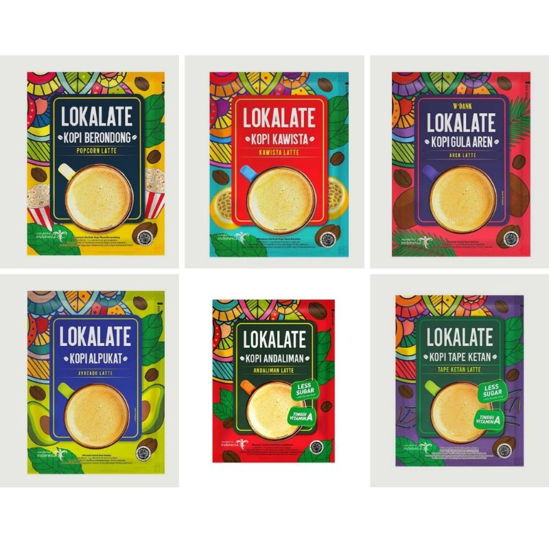 Lokalate Coffee Latte Less Sugar Sachet 15g | Shopee Malaysia