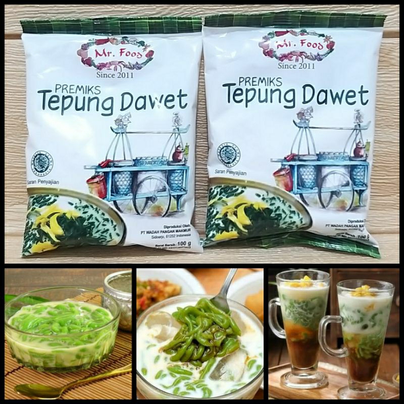 Mr Food Instant Dawet Flour 100gr / Instant Cendol Flour / Dawet Flour ...