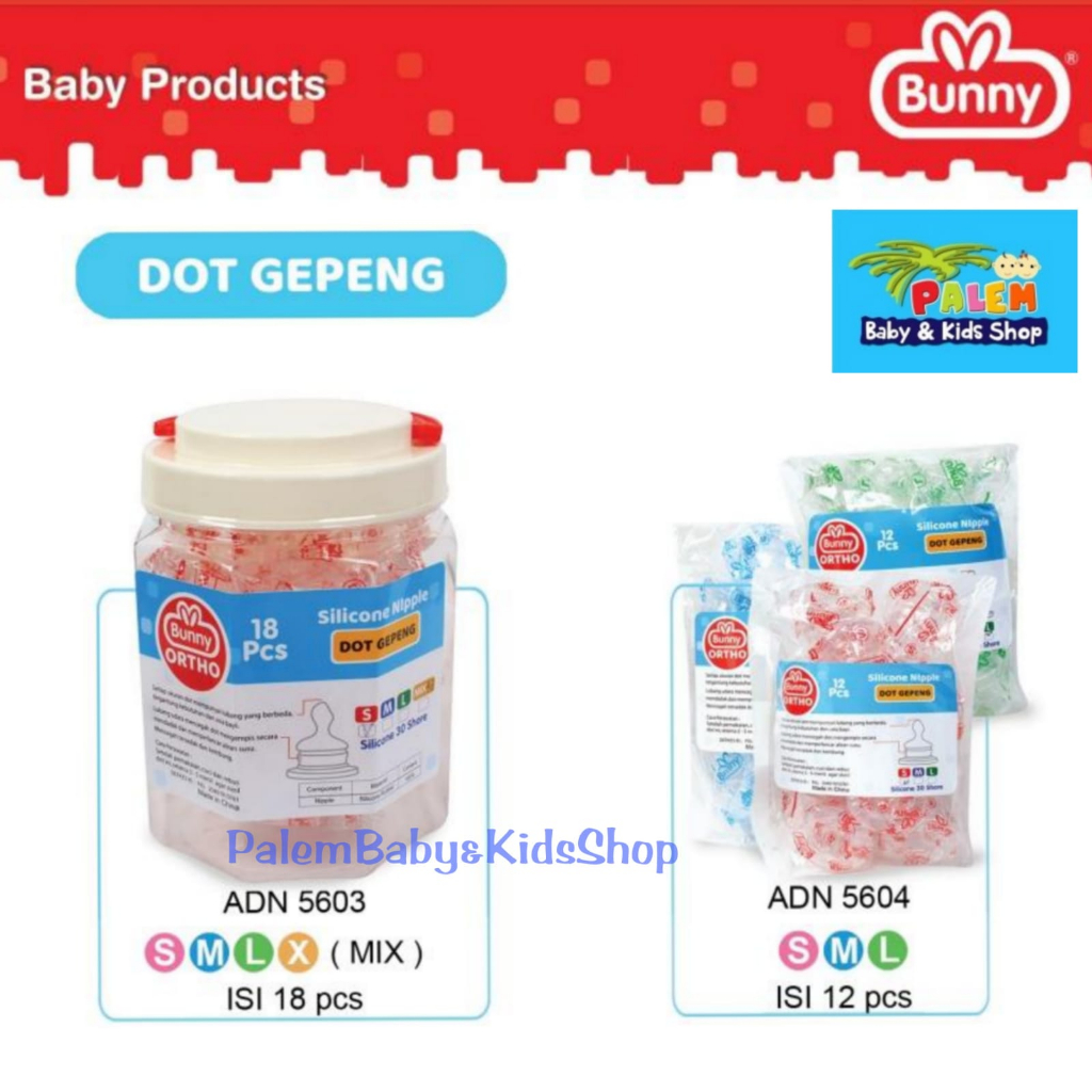 Lusty BUNNY ORTHO DOT GEPENG 1 JAR CONTAINS 18PCS & 12 PCS | Shopee ...