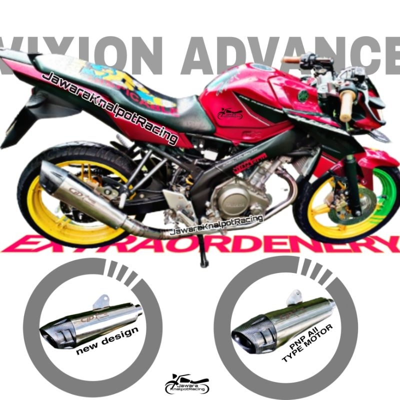 Standard racing cld shark exhaust custom full system vixion nva nvl r15 ...