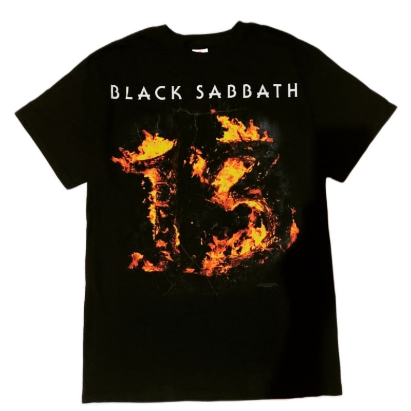 Black SABBATH - 13 FLAMES - OFFICIAL TSHIRT (M) | Shopee Malaysia