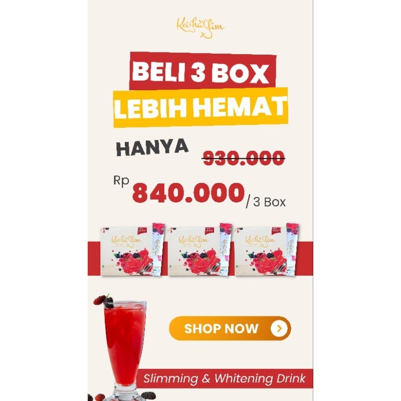 Keisha Slim (3Box) | Shopee Malaysia