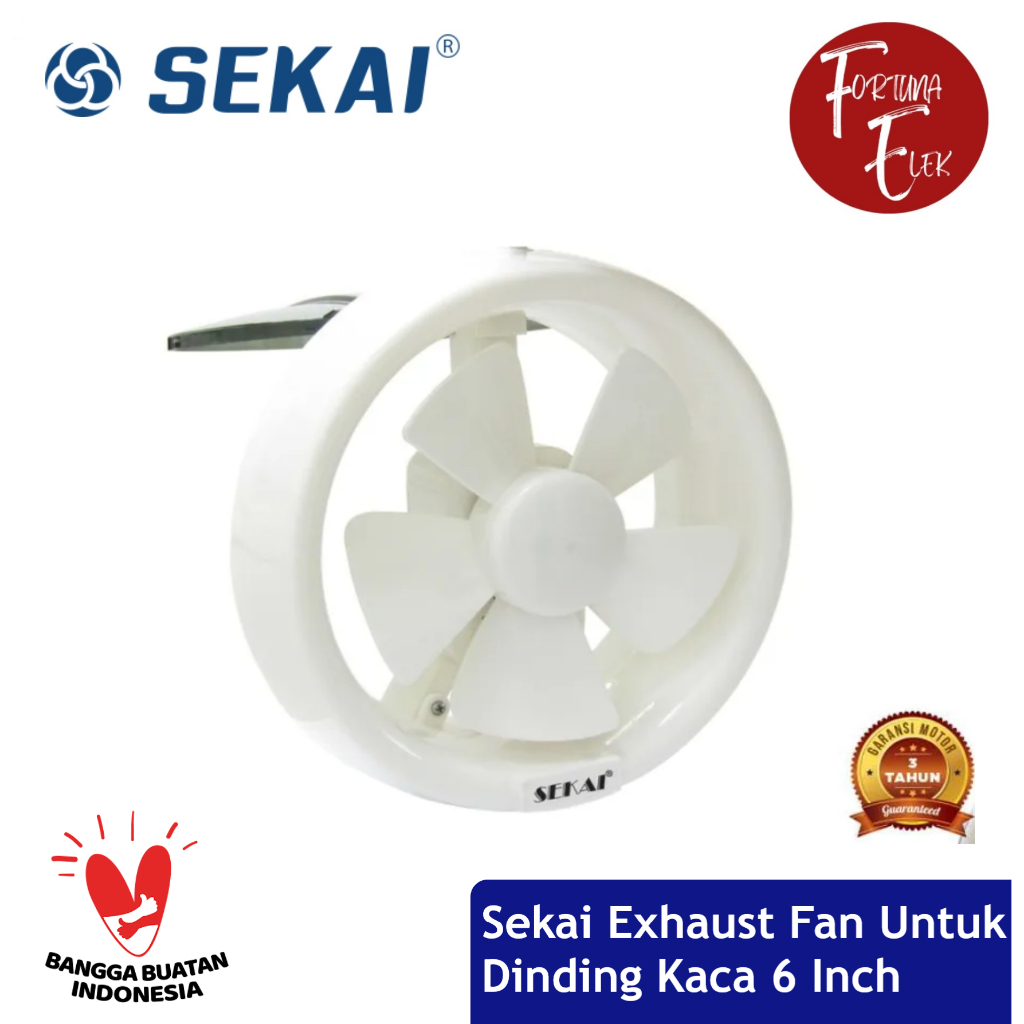 Sekai Glass Exhaust Fan Special for 6 Inch Glass Wall GEF 690 Hexos Fan ...