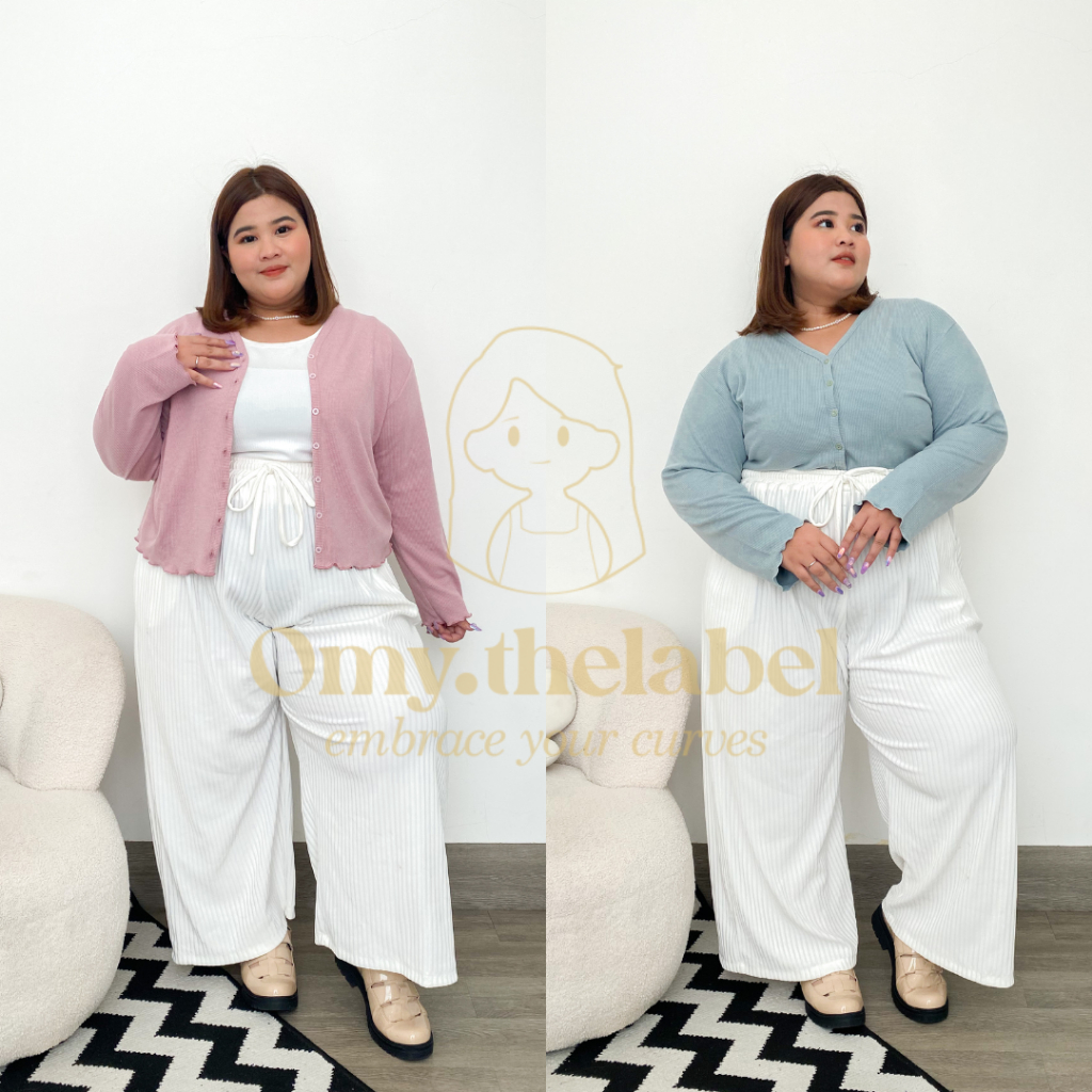 Aubree Crop Shirt/ Button Crop Shirt/ Long Sleeve Crop Shirt/ Jumbo Crop Shirt/ Big Size Crop ...