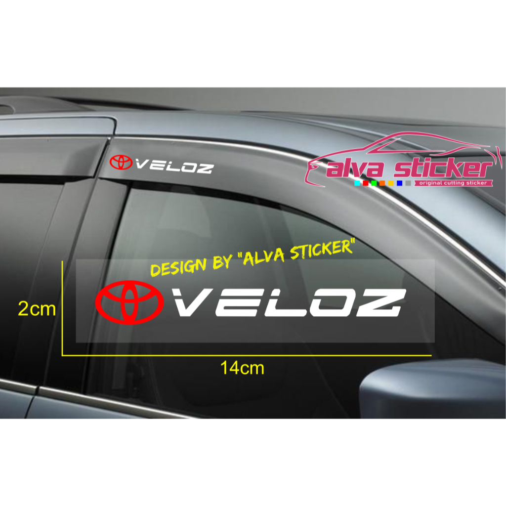 Best sticker veloz cutting sticker Car Gutter toyota veloz old/new 2pcs ...