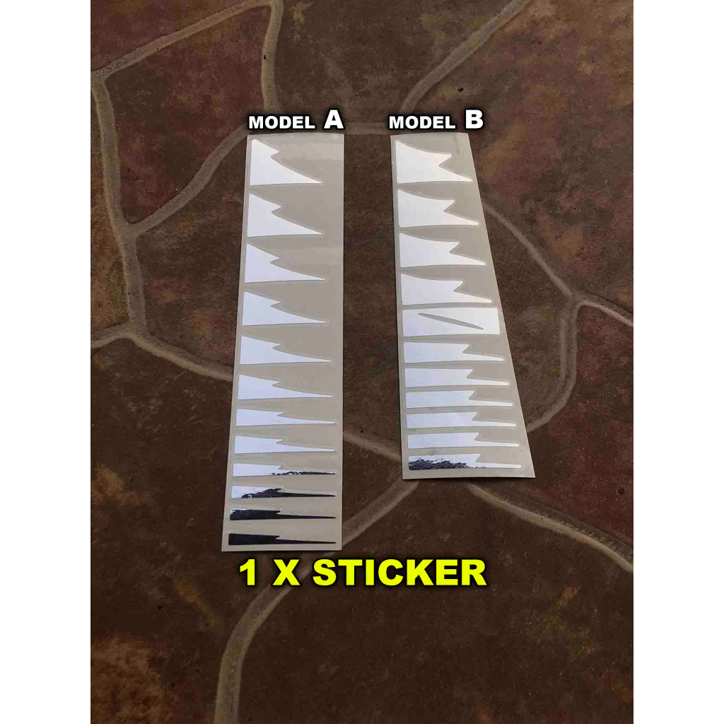 Shark Tooth Sticker Inlay Electric Fretboard Guitar Fingerboard Decal ...