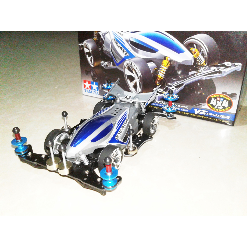 Tamiya side damper DUAL RIDGES Jr mini 4wd side damper Modification STO ...