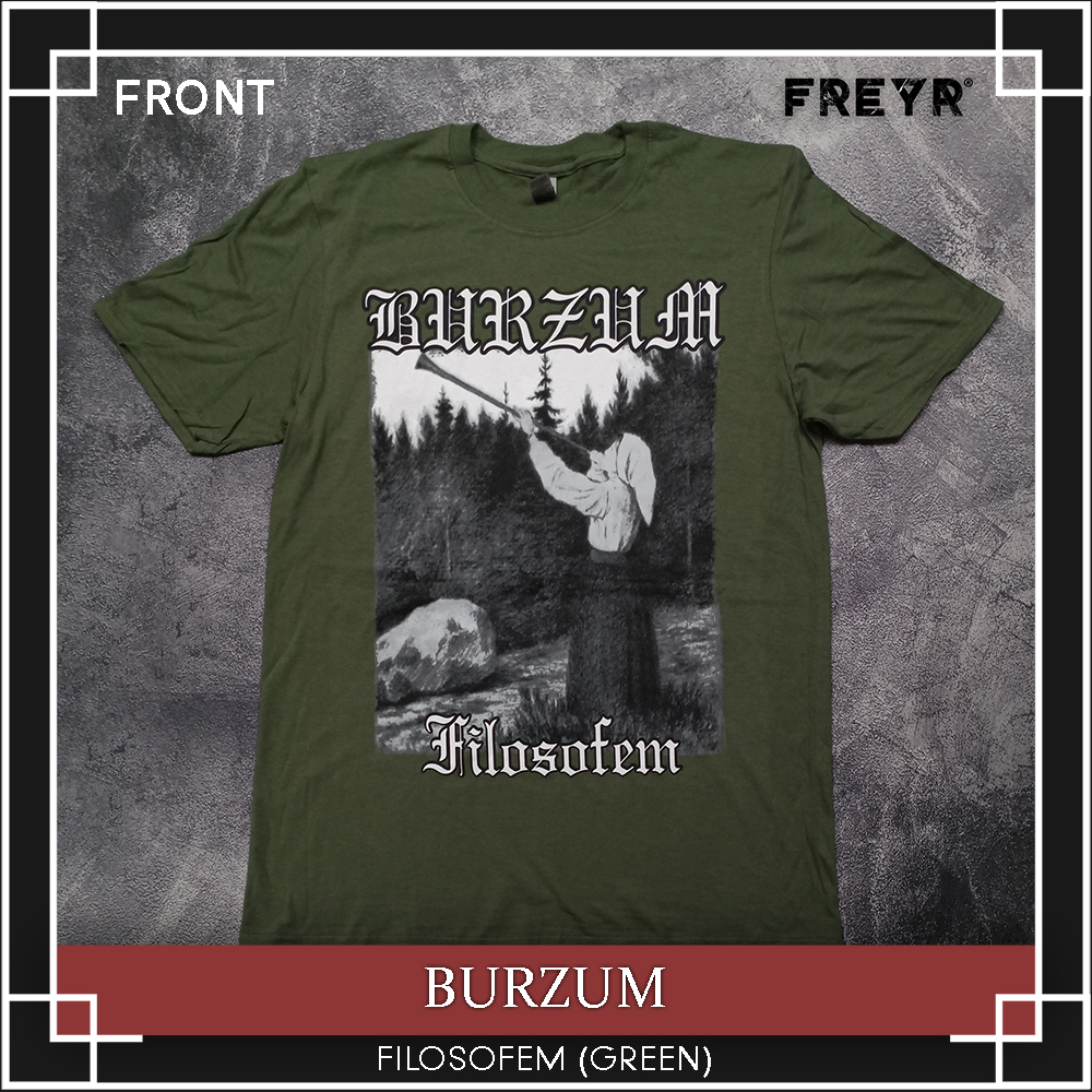 Original Burzum Band T-Shirt - Philosopher (Green) | Shopee Malaysia