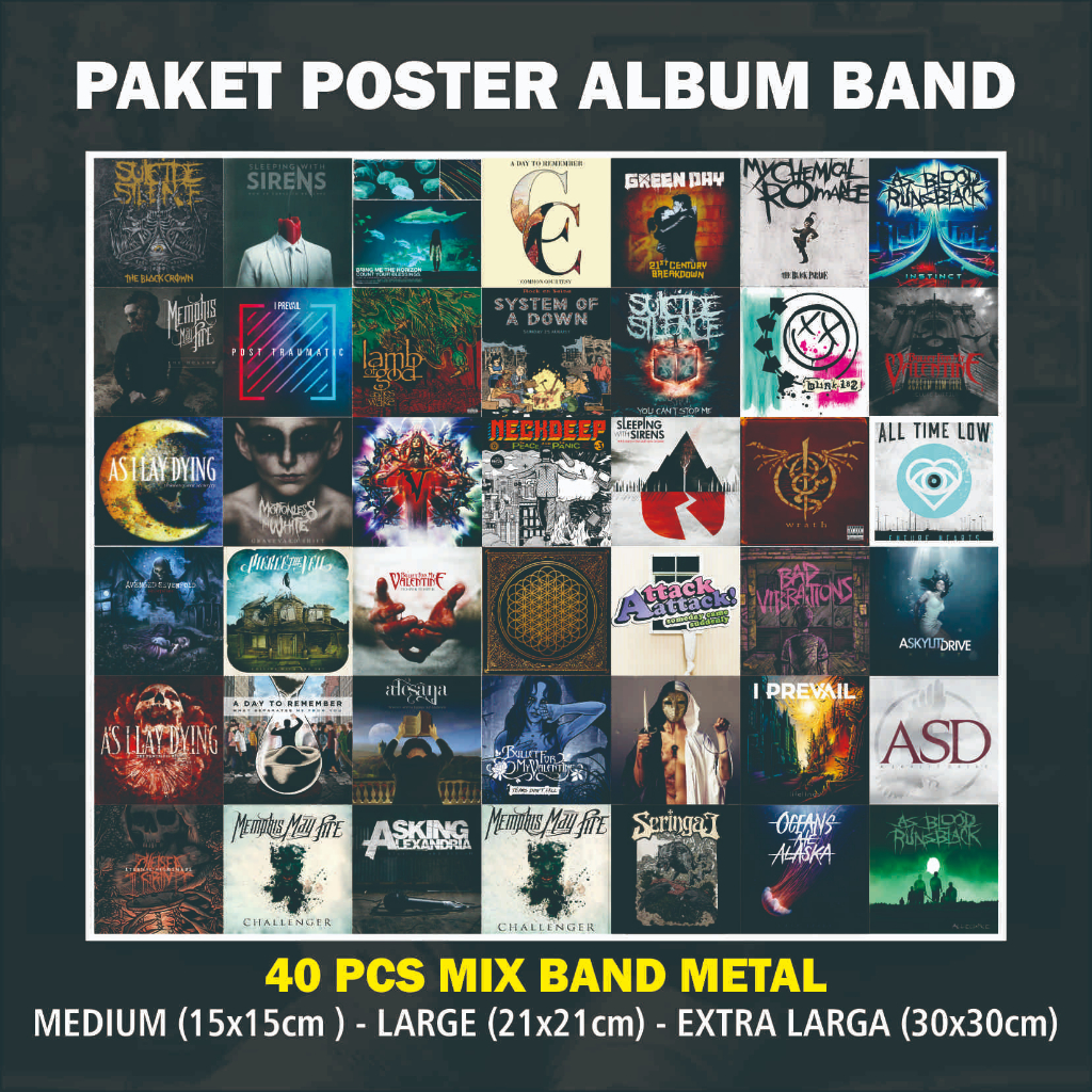 Mix BAND ALBUM POSTER Package | Shopee Malaysia
