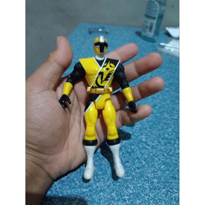 Power Ranger Ninja Steel Yellow Figure | Shopee Malaysia