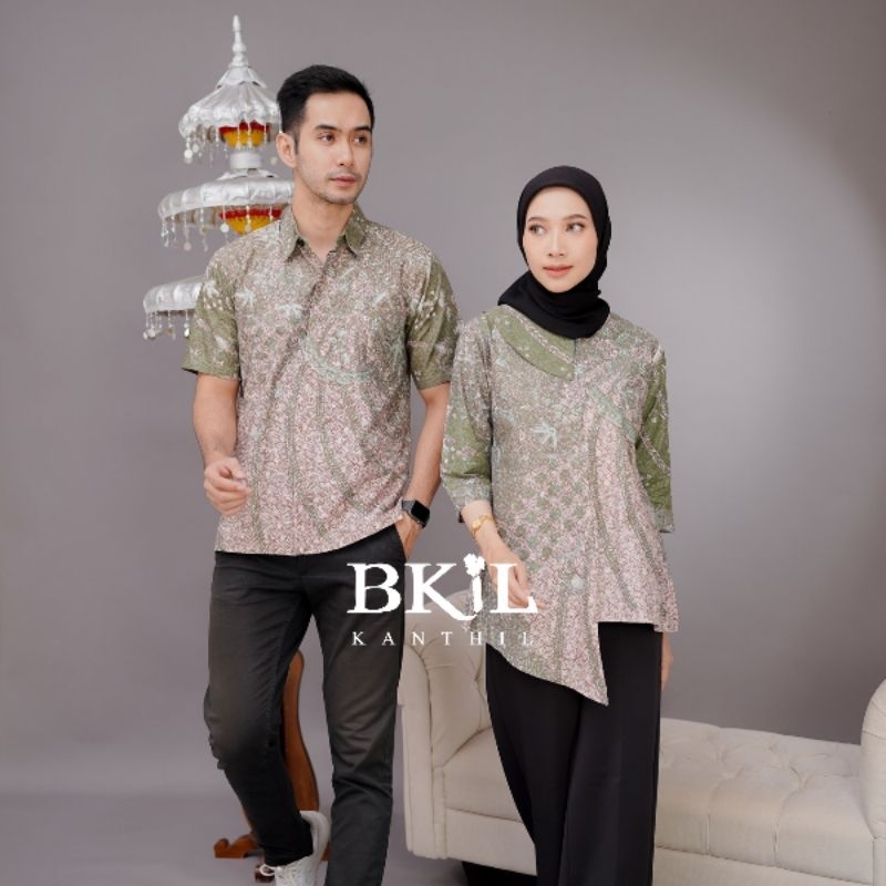 KANTHIL Modern Balinese Flower Women's Couple Batik Shirt | Shopee Malaysia