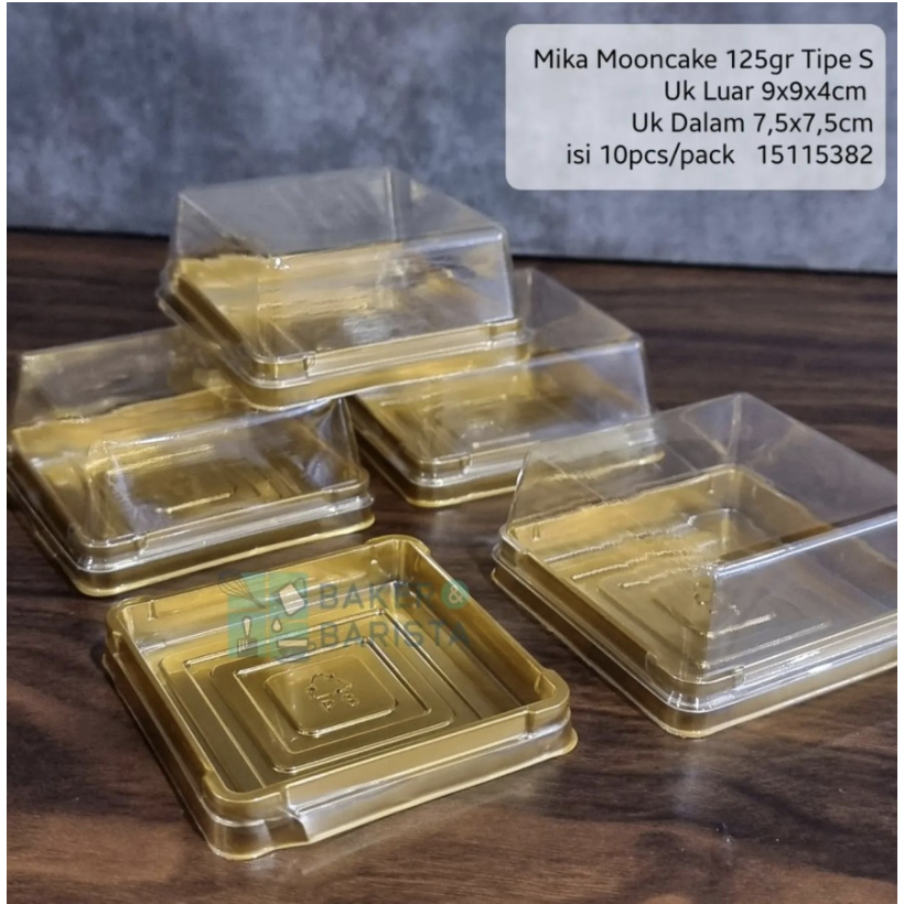 Mika mooncake 125gr type S per 10pc mooncake tray for packaged ...