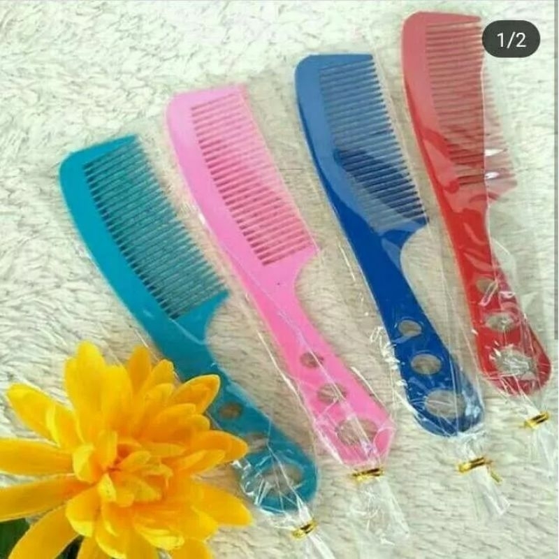 Souvenir Comb 3 holes in plastic packaging (Contains 50 Pcs) | Shopee ...