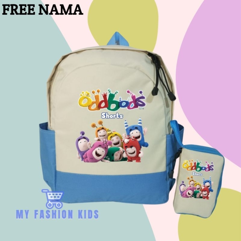 Unisex Oddbods Custom School Children's Backpack (FREE NAME) | Shopee ...