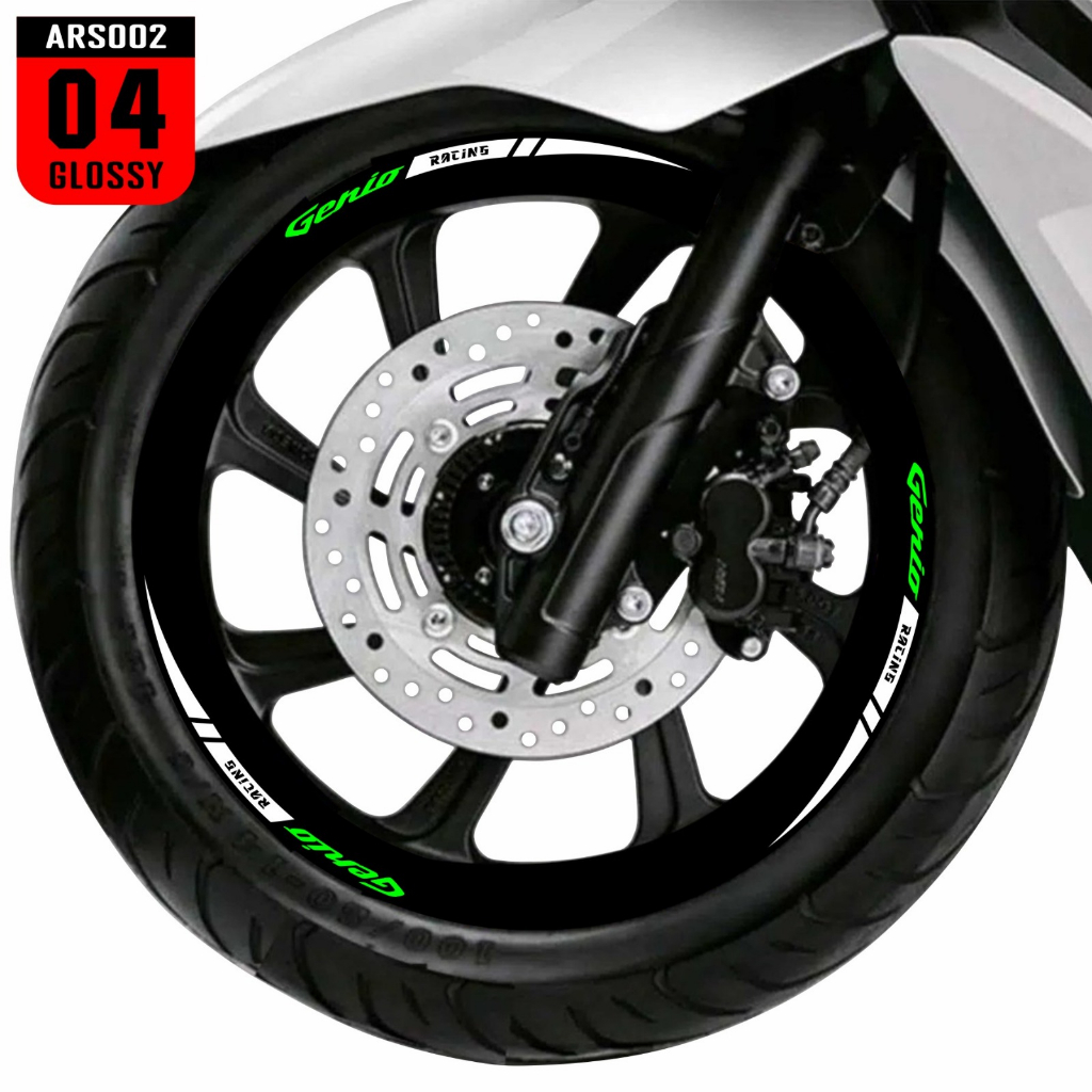 Sticker Cutting List for Honda GENIO Old Rims Variation Rims 14" QLA002 ...