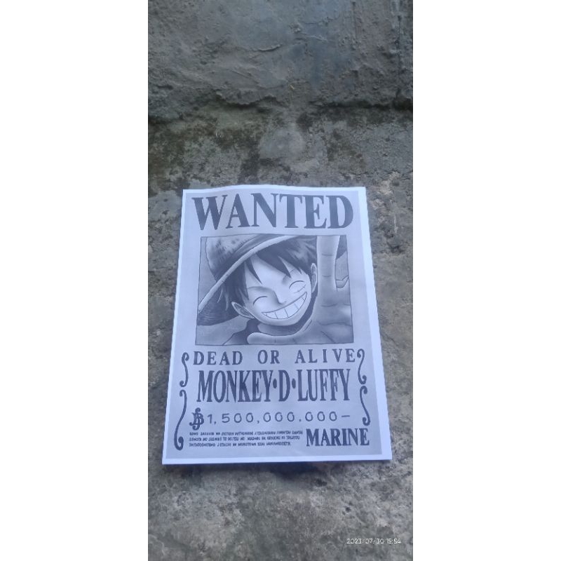 One piece monkey d Luffy Wanted poster Sketch | Shopee Malaysia One piece monkey d Luffy Wanted poster Sketch | Shopee Malaysia