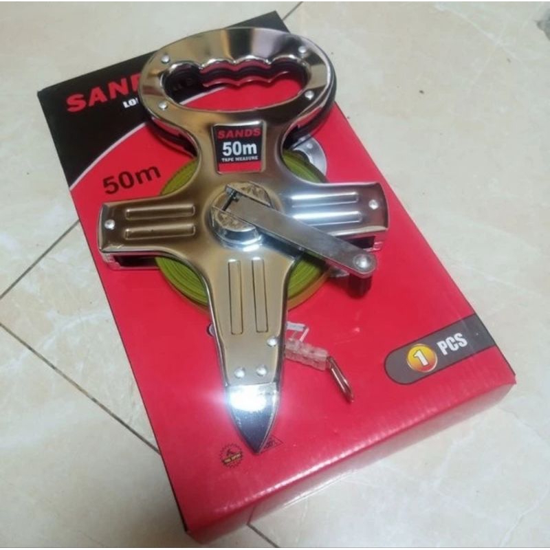 50 meter roll meter measuring tape flat iron steel sands 50 meter long ...