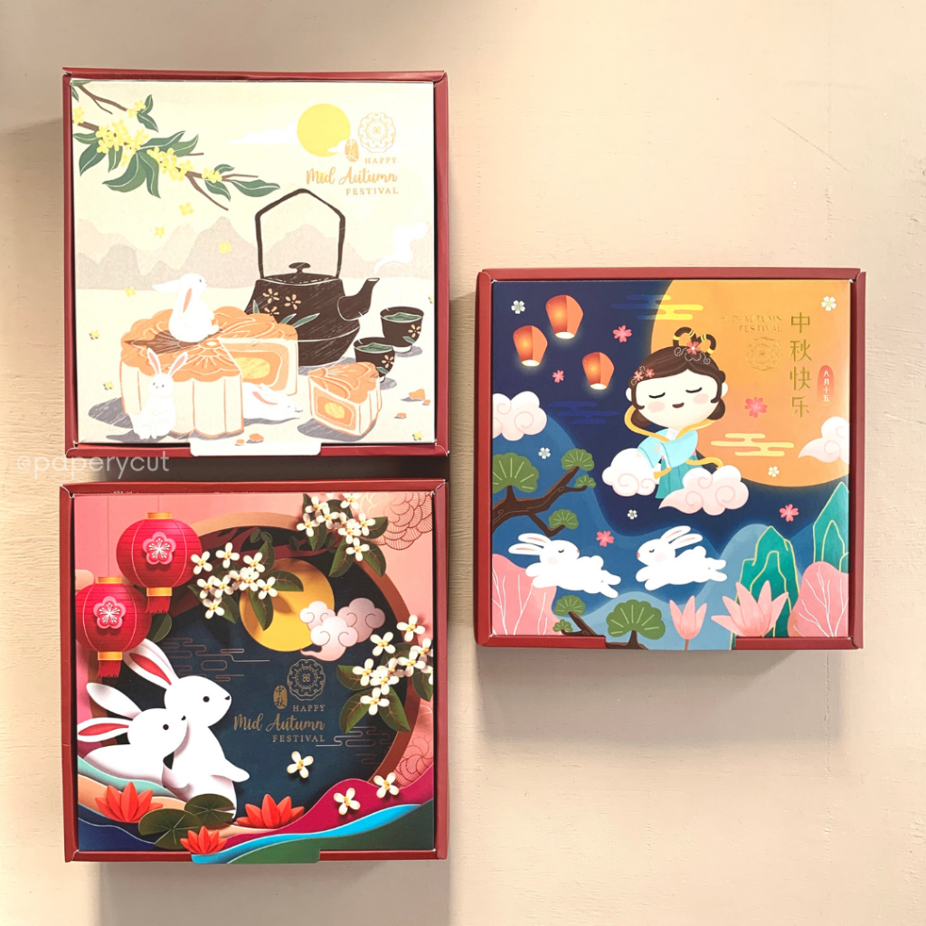 Mooncake Mid Autumn Festival Mooncake Packaging Box | Shopee Malaysia
