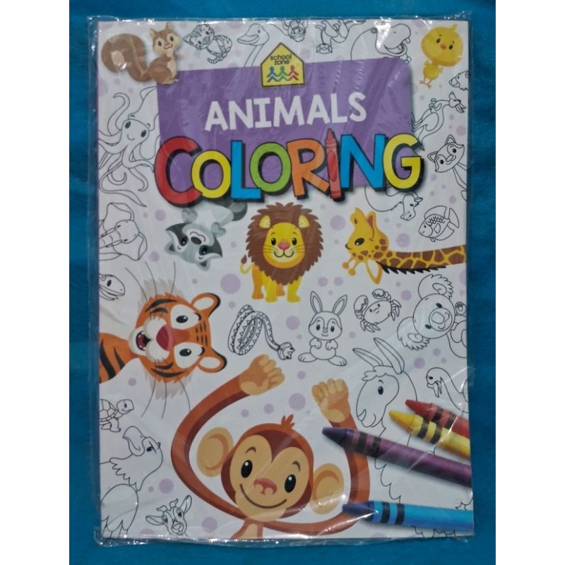 School Zone : Animals Coloring (Imported Book) | Shopee Malaysia