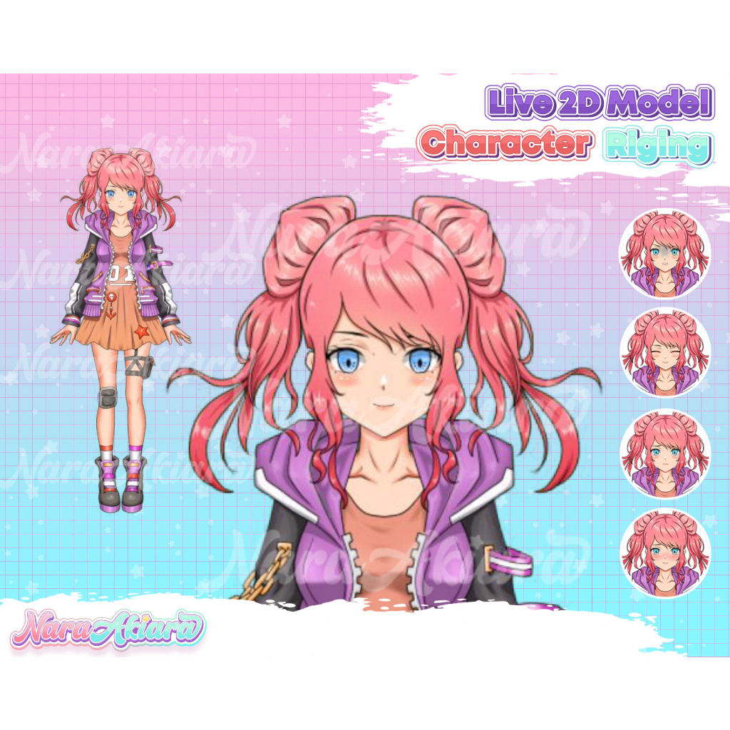 Vtuber Live2D Anime Design Improve Your Streaming Quality, Quality ...