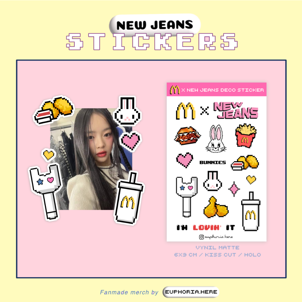 Newjeans STICKER MCX NEW JEANS | Shopee Malaysia
