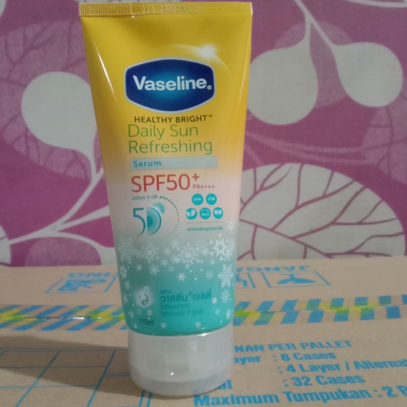 Vaseline SPF50 Refreshing Daily Sunscreen UVA UVB Protection Serum ...