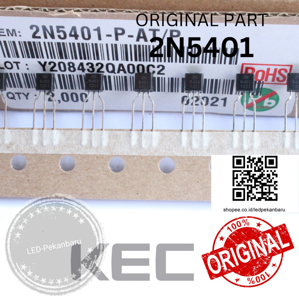 Original TRANSISTOR 2N5401 2N 5401 PNP TR SILICON KEC | Shopee Malaysia