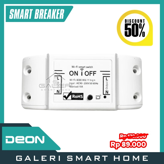Smart Breaker DEON White Smart Switch ON OFF Mini Circuit Breaker ...