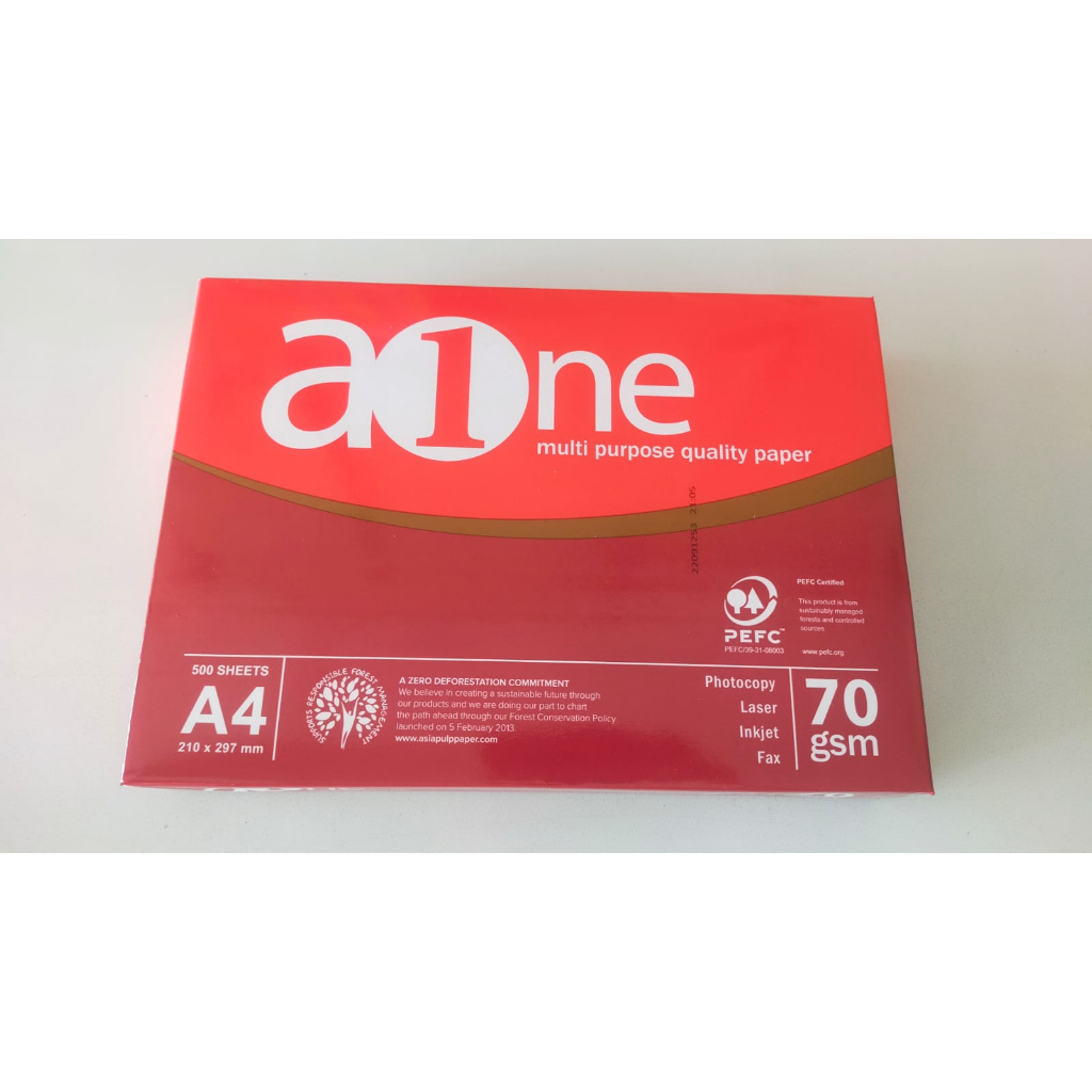 A4 Paper 70 GRM AONE (535)/HVS Paper 70 GSM AONE/AONE 1ream/500 Sheets ...